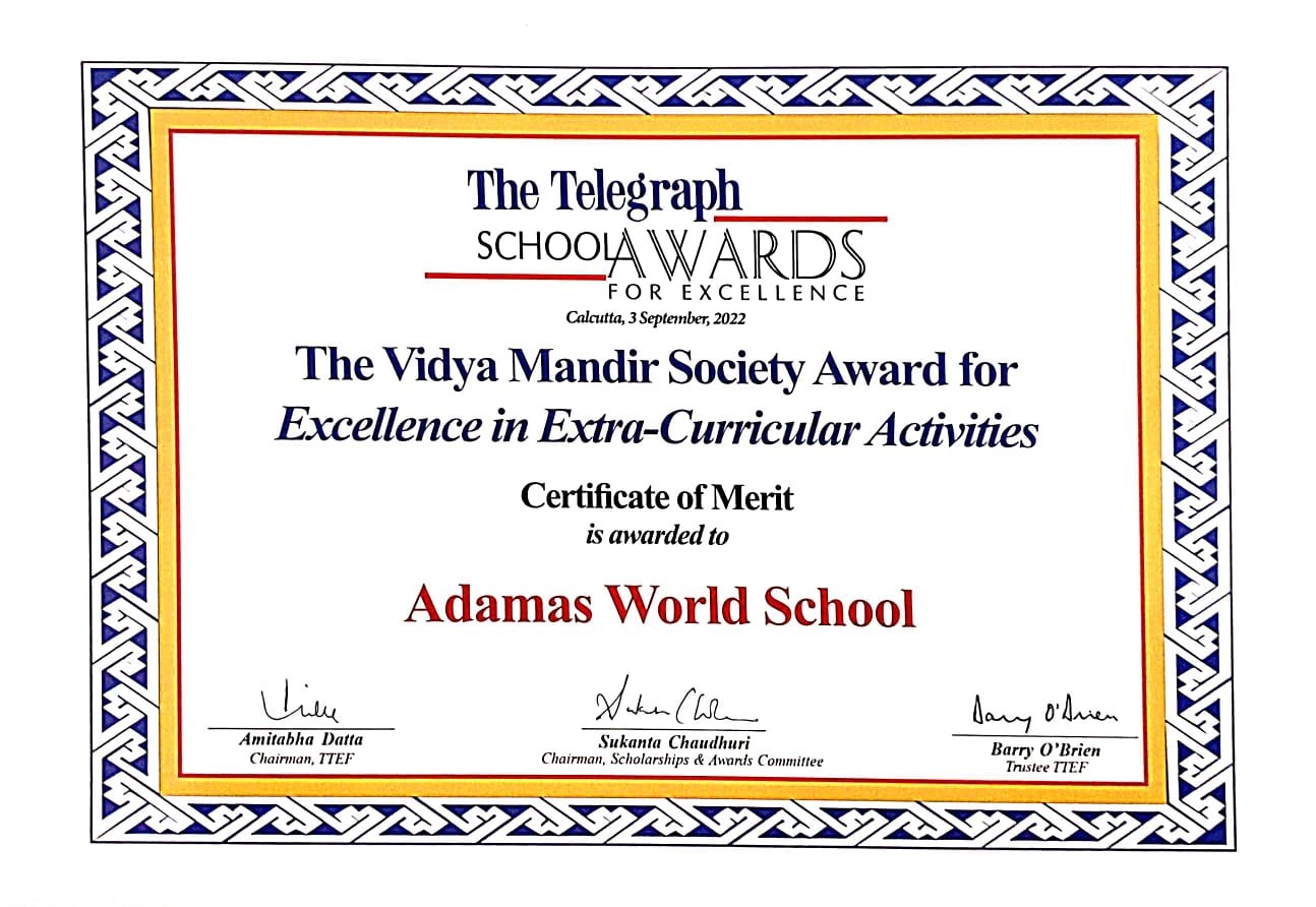 The Telegraph School Awards for Excellence 2022 - Adamas Worldschool
