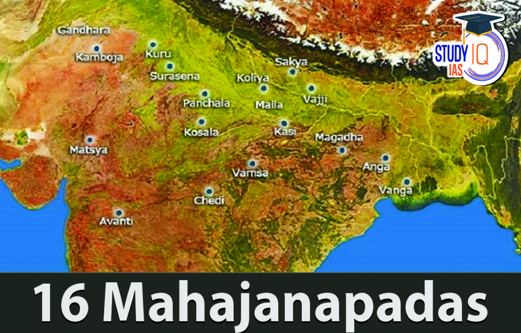 16 Mahajanapadas List, Capitals, Current Location, Map