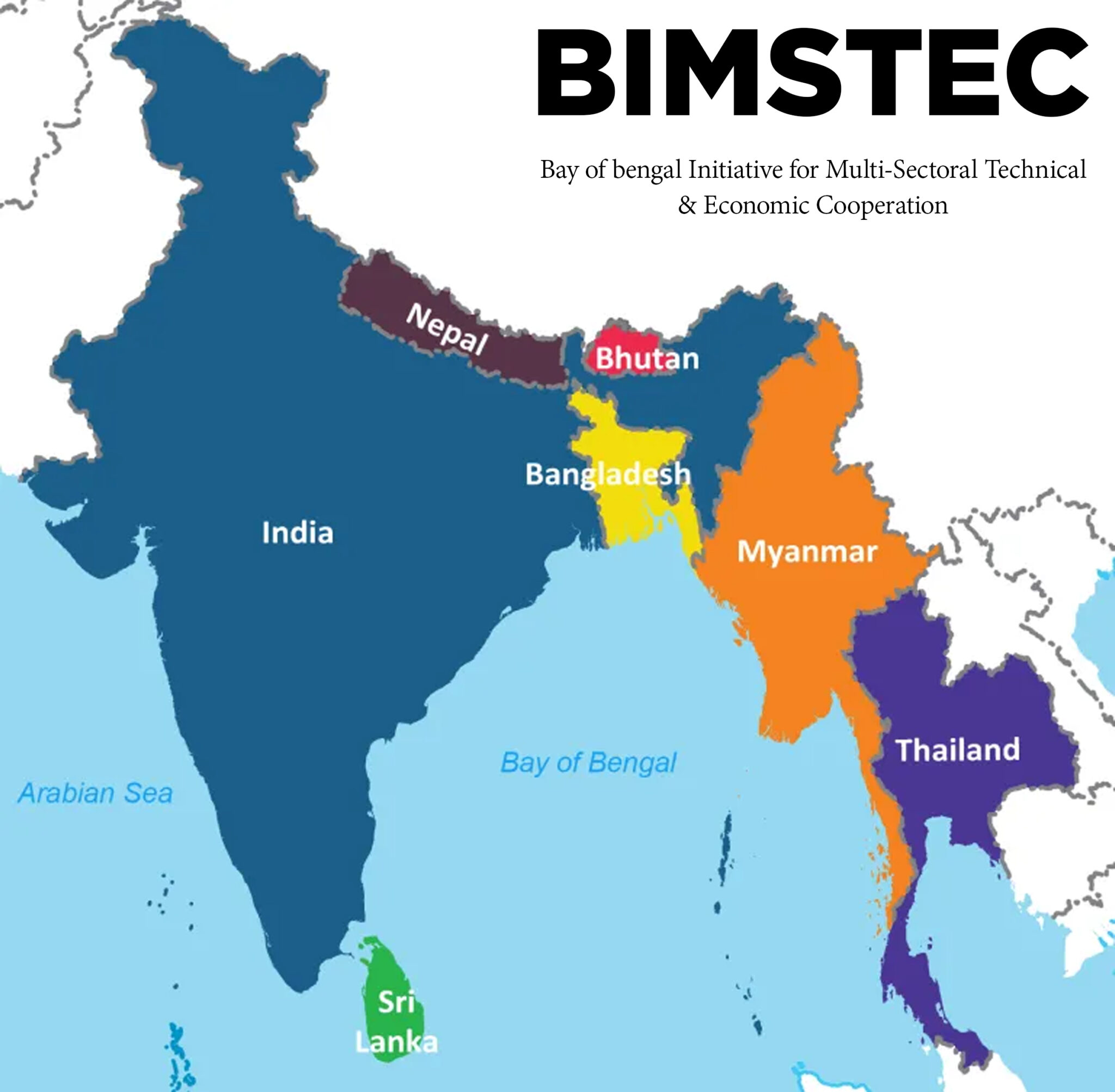 BIMSTEC Countries, List, Map, Flag, Full Form, Significance, Summit