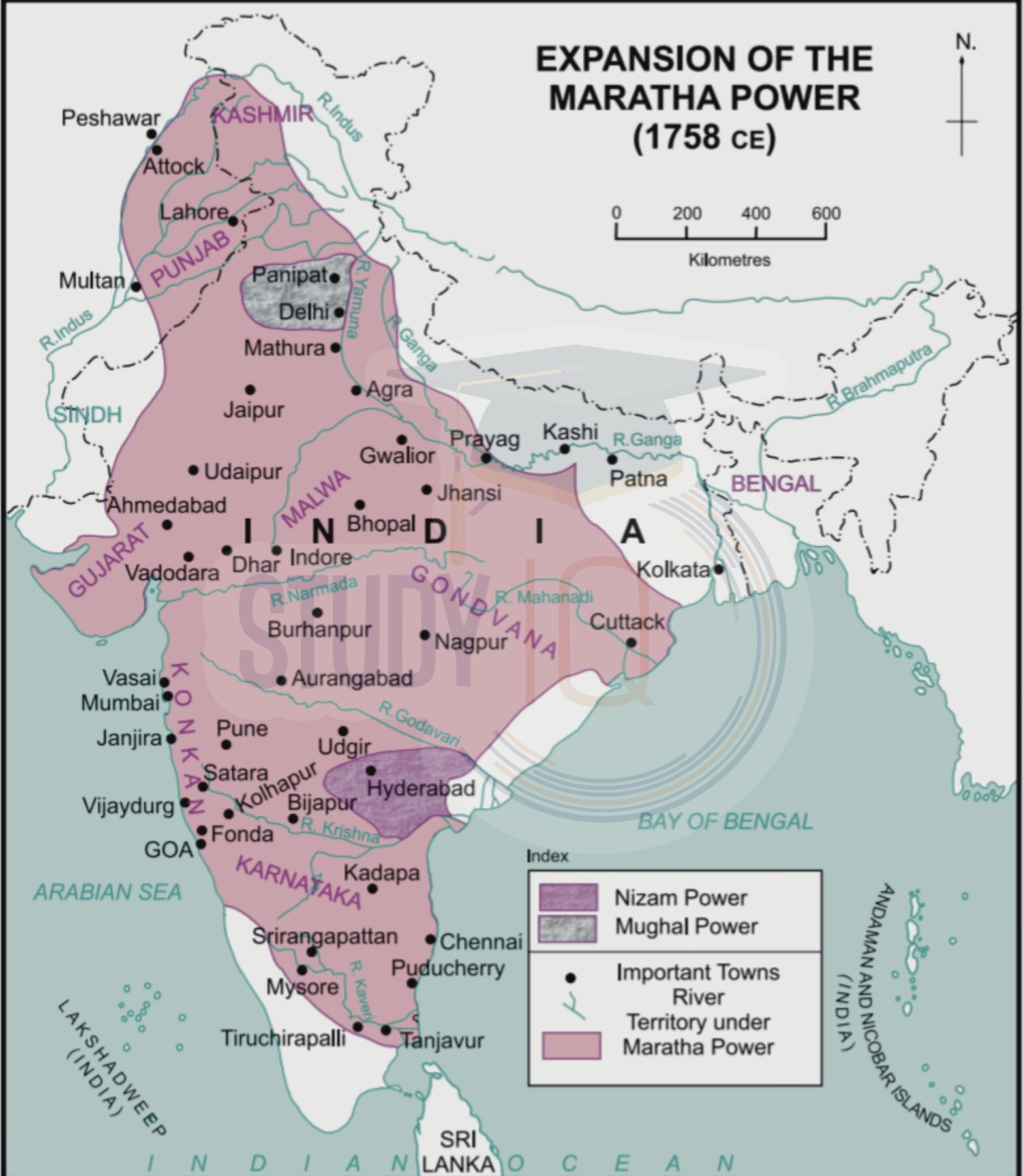 Maratha Empire, History, Rise, Decline, Maratha Kingdom Kings