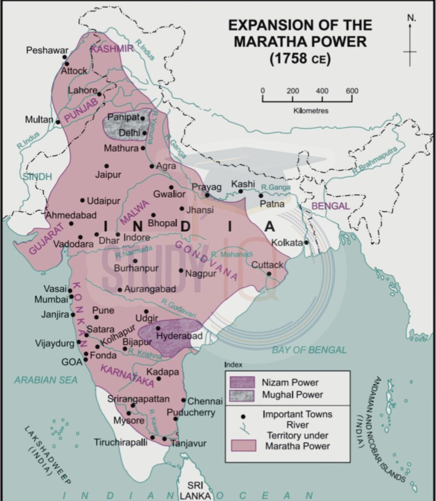 Maratha Empire, History, Rise, Decline, Maratha Kingdom Kings
