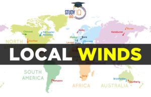 Local Winds of the World, Types, Map, List of Major Local Winds