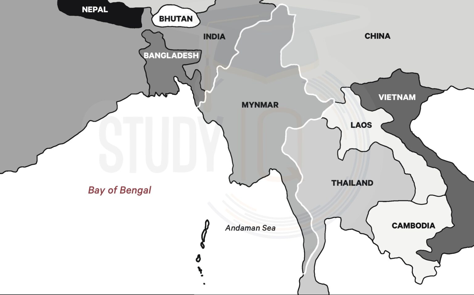 Bay of Bengal, Map, Islands, Significance, Location