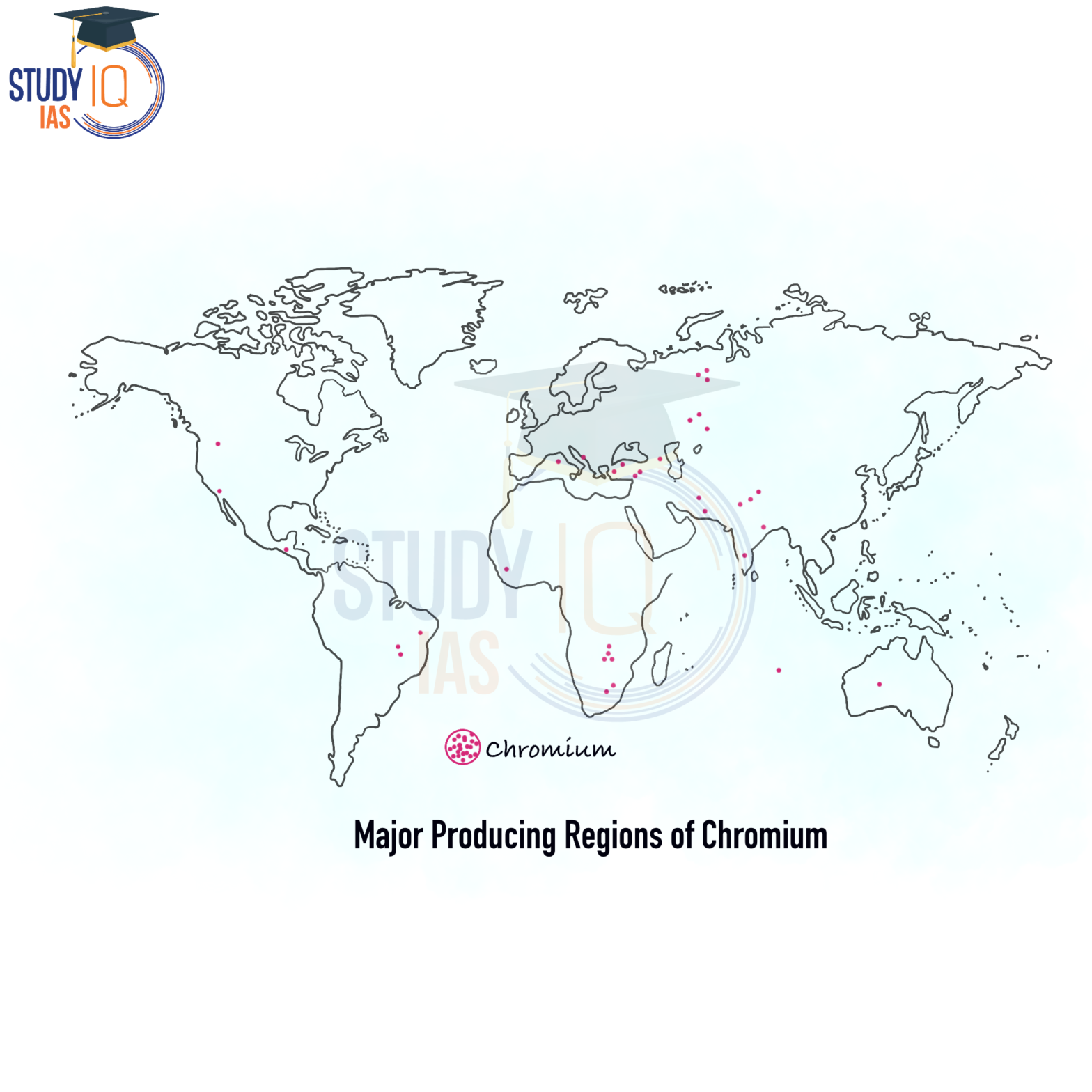 Chromium Ore, Chromite, Properties, Uses, Distribution Map