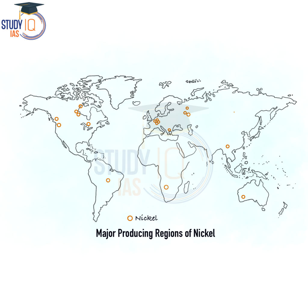 Nickel Ore, Properties, Uses, Distribution Map