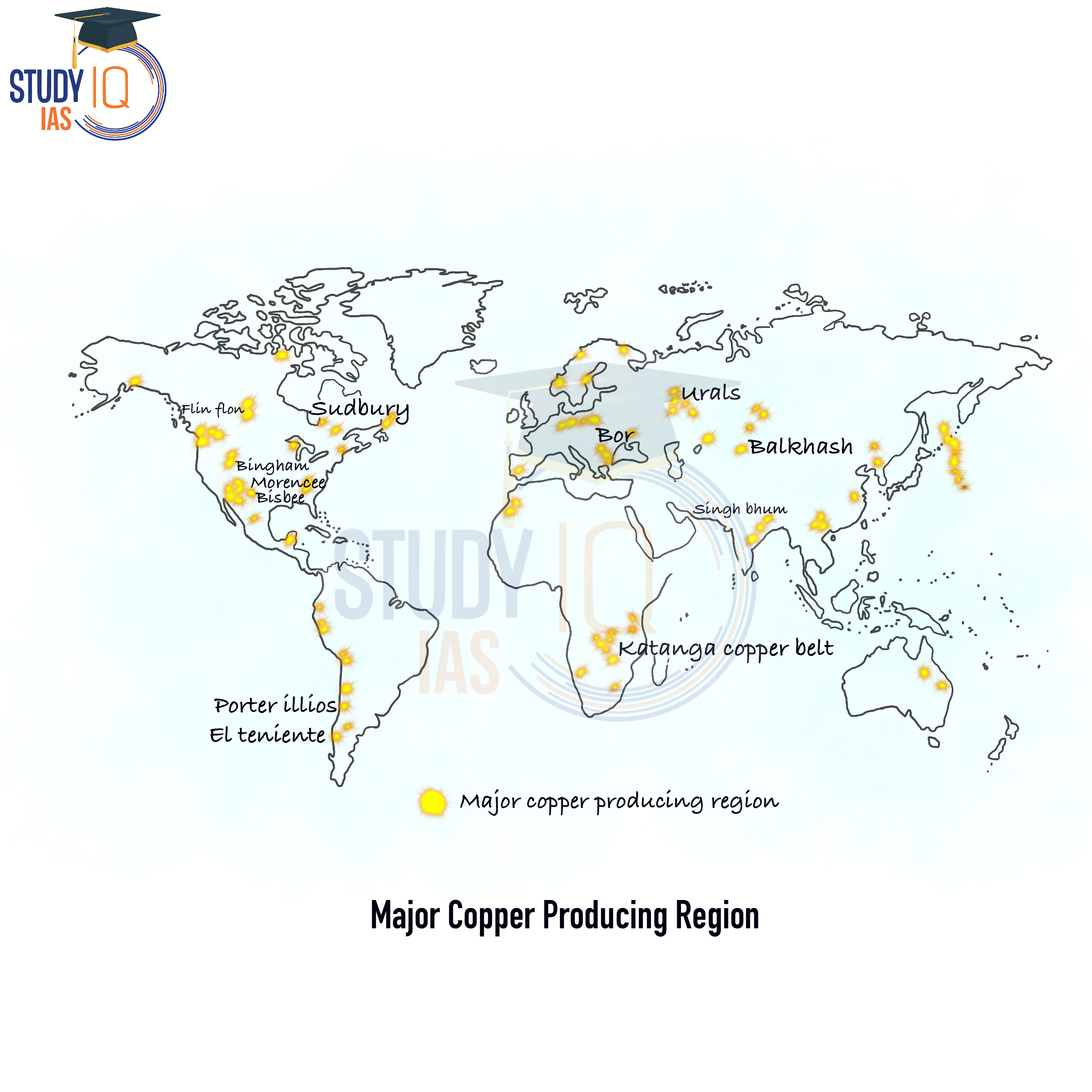 Copper Ore, Uses, Properties, Distribution Map