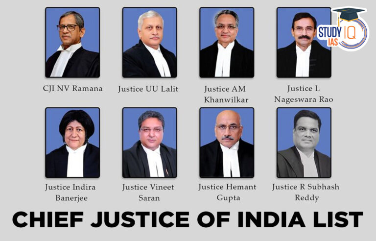 List of Chief Justice of India, Supreme Court Chief Justice Lists