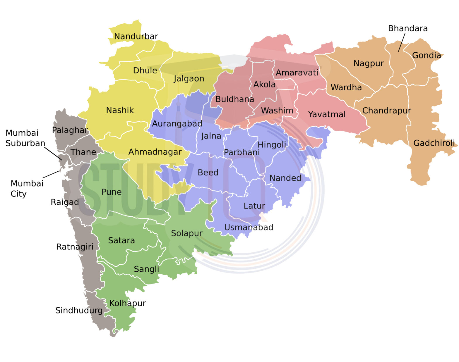 Districts of Maharashtra List & their Specialties, Map, Name, Area