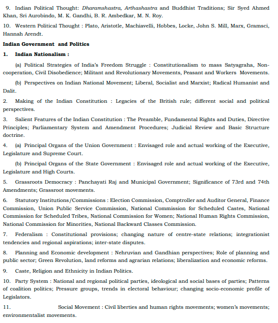 UPSC Political Science Syllabus for IAS Mains, Download PSIR Paper 1 ...