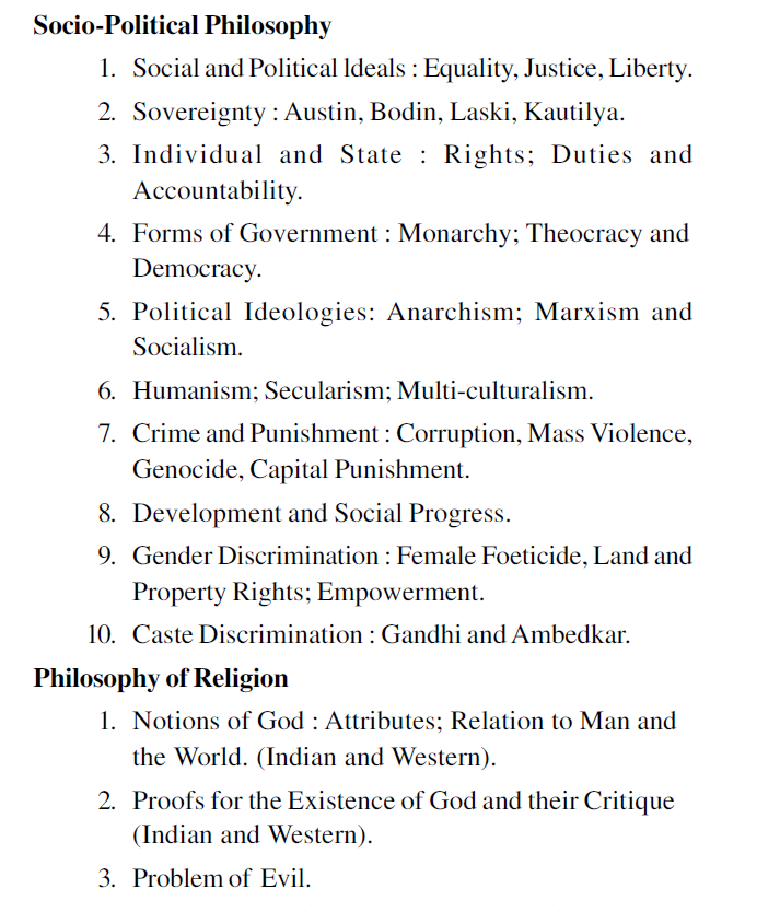 UPSC Philosophy Syllabus for IAS Mains 2023, Download Paper 1 & 2 PDF
