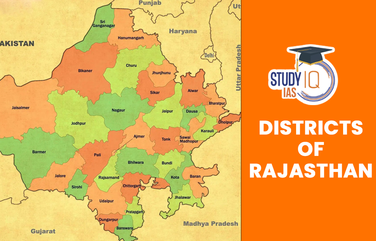 Districts Of Rajasthan Importance Map Name Area Districts Of Rajasthan Importance Map Name Area