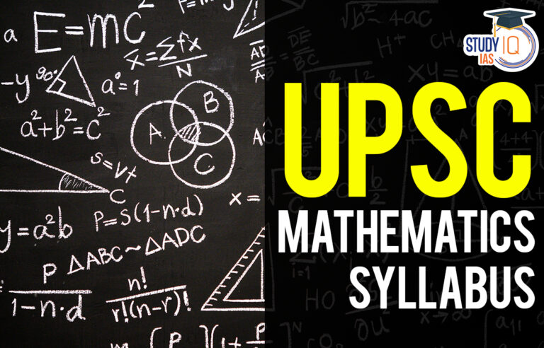 UPSC Mathematics Syllabus for IAS Mains 2023, Download PDF