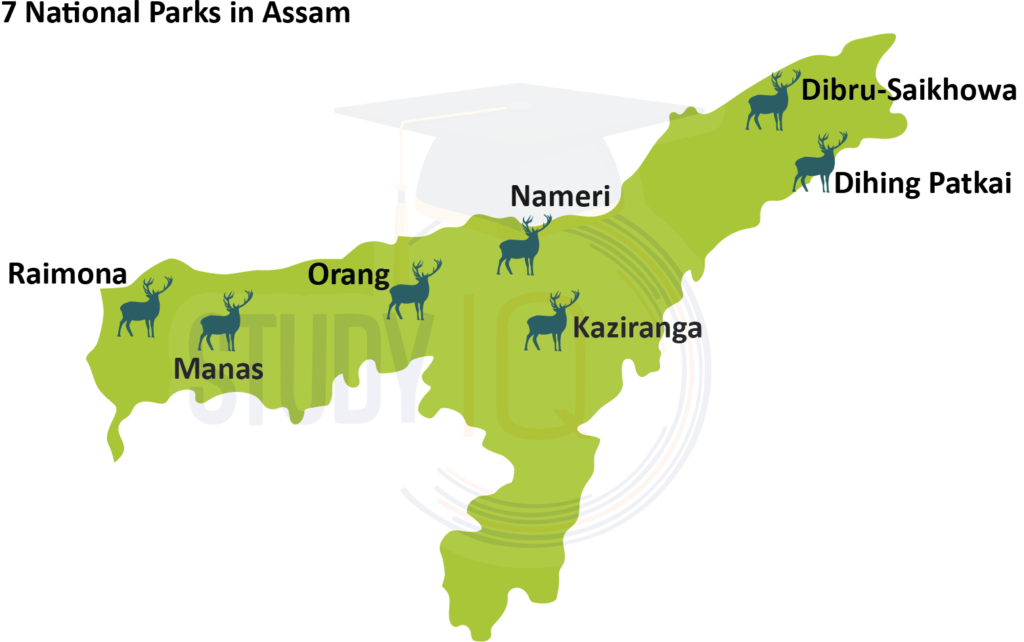 National Parks in Assam List 2023, Name, Map, Location, Features