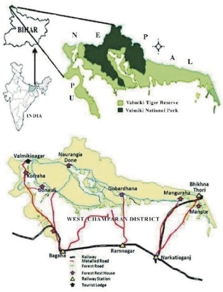 Valmiki Tiger Reserve, Map, Flora, Fauna, Significance