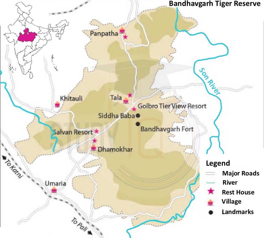 Bandhavgarh Tiger Reserve Map, Flora, Fauna, Significance