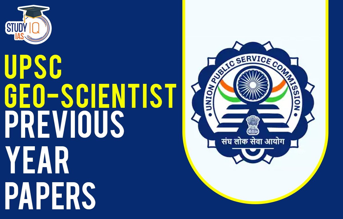 UPSC Geo-Scientist Previous Year Paper, Download PDF of 2021 - 2023