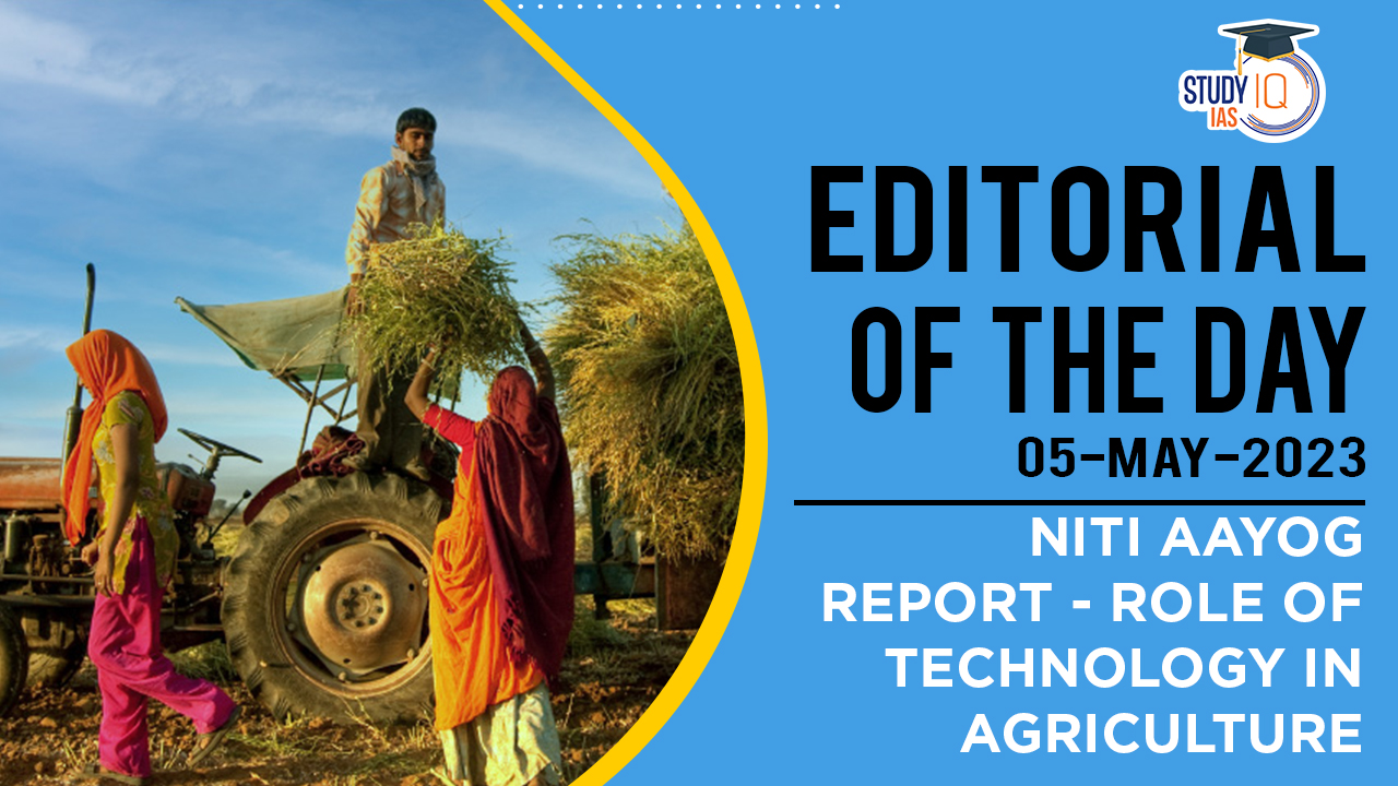 Role Of Technology In Agriculture NITI Aayog Role Of Technology In Agriculture NITI Aayog
