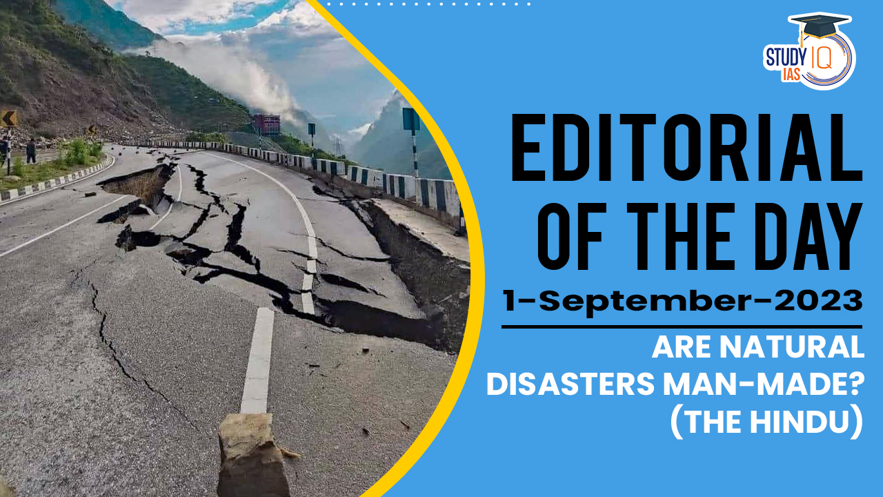 Are natural disasters man-made