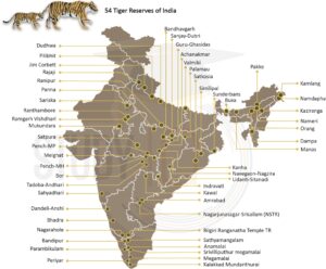 List of Tiger Reserves in India 2023, Map, Names, Schemes