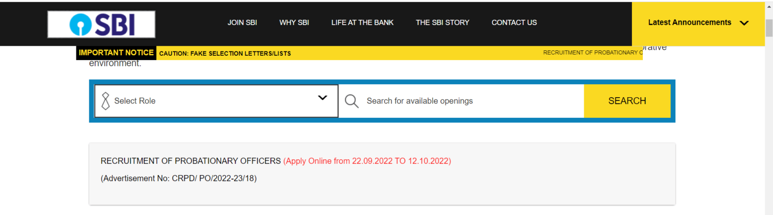 SBI PO Apply Online 2022, Online Application Starts for 1673 PO Posts ...