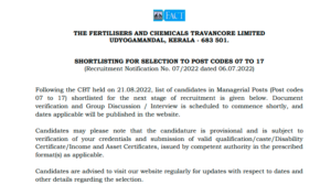 FACT MT Result 2022 Out, Download Management Trainee Result Pdf Here