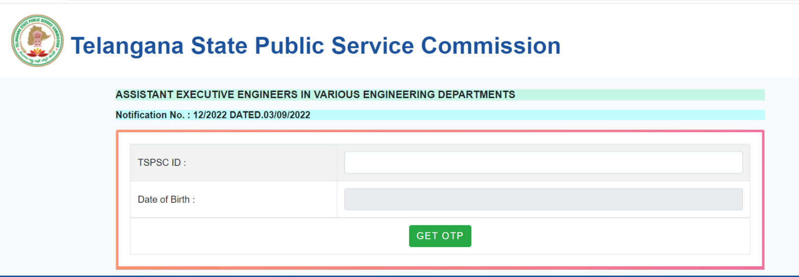 TSPSC AEE Application Form 2022