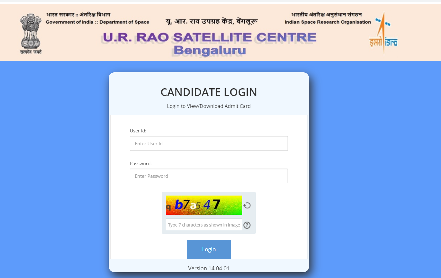 ISRO URSC Answer Key 2022