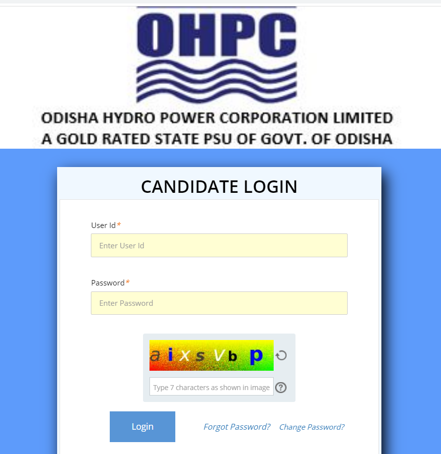 OHPC Admit Card 2022