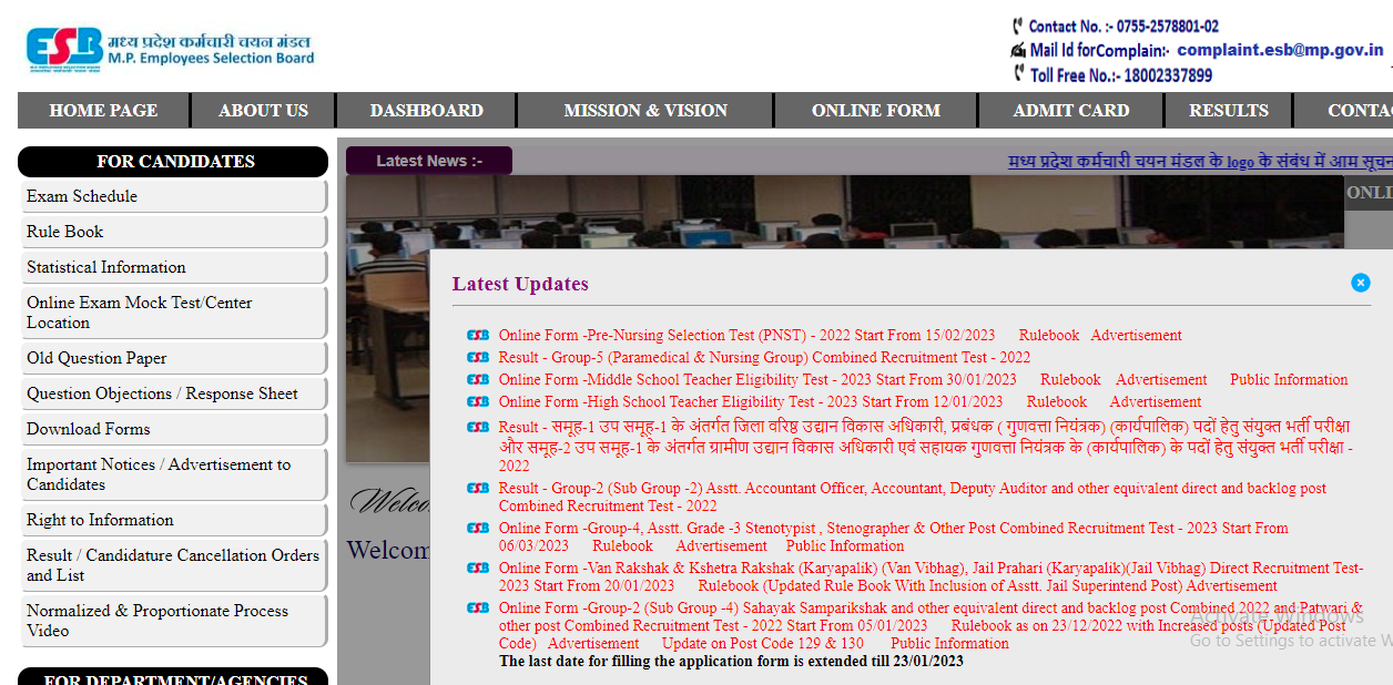 MPPEB Group 2 Sub Group 4 Recruitment 2023, Apply Online for 9073 ...