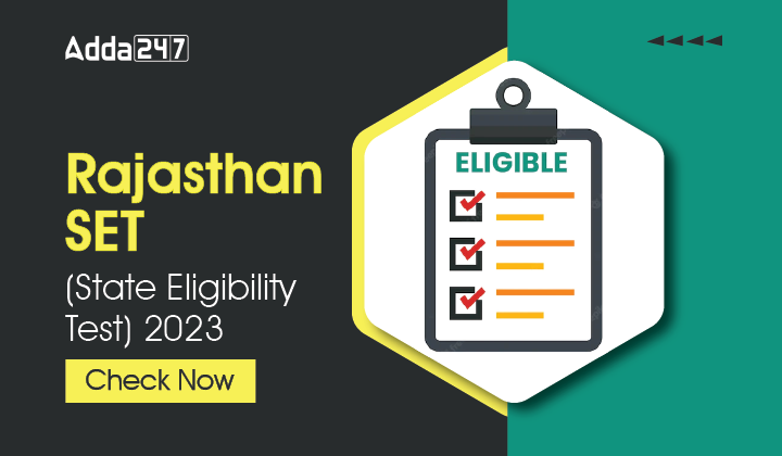 Rajasthan SET Notification 2023 Out, Vacancy Notification PDF