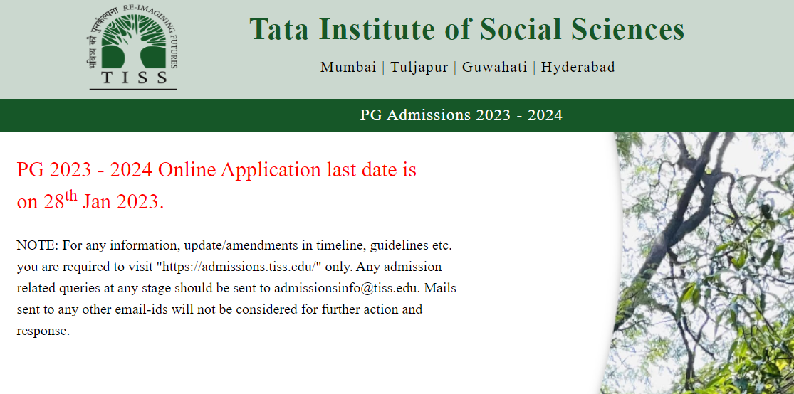 TISS NET 2023 Notification, Application & Exam Date