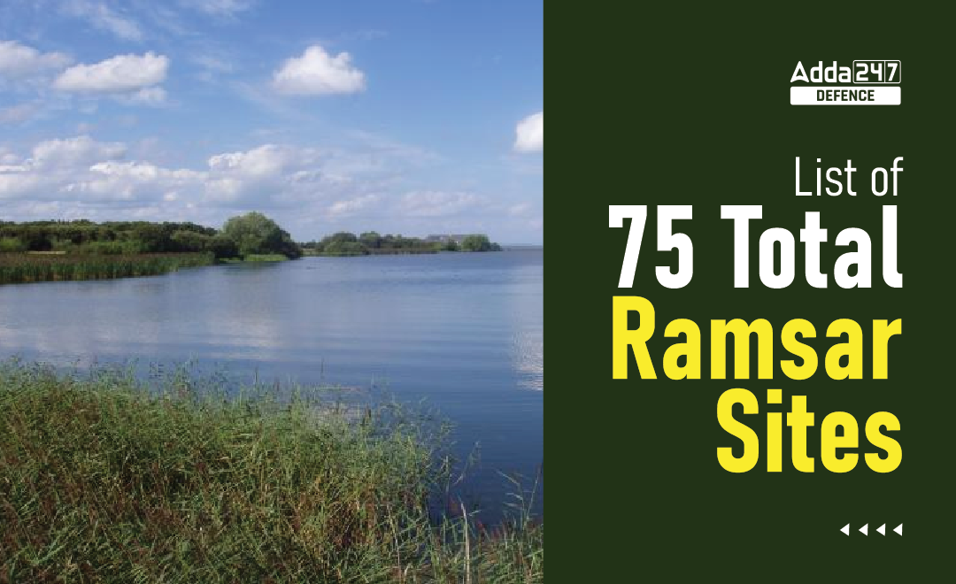 List of 75 Total Ramsar Sites in India