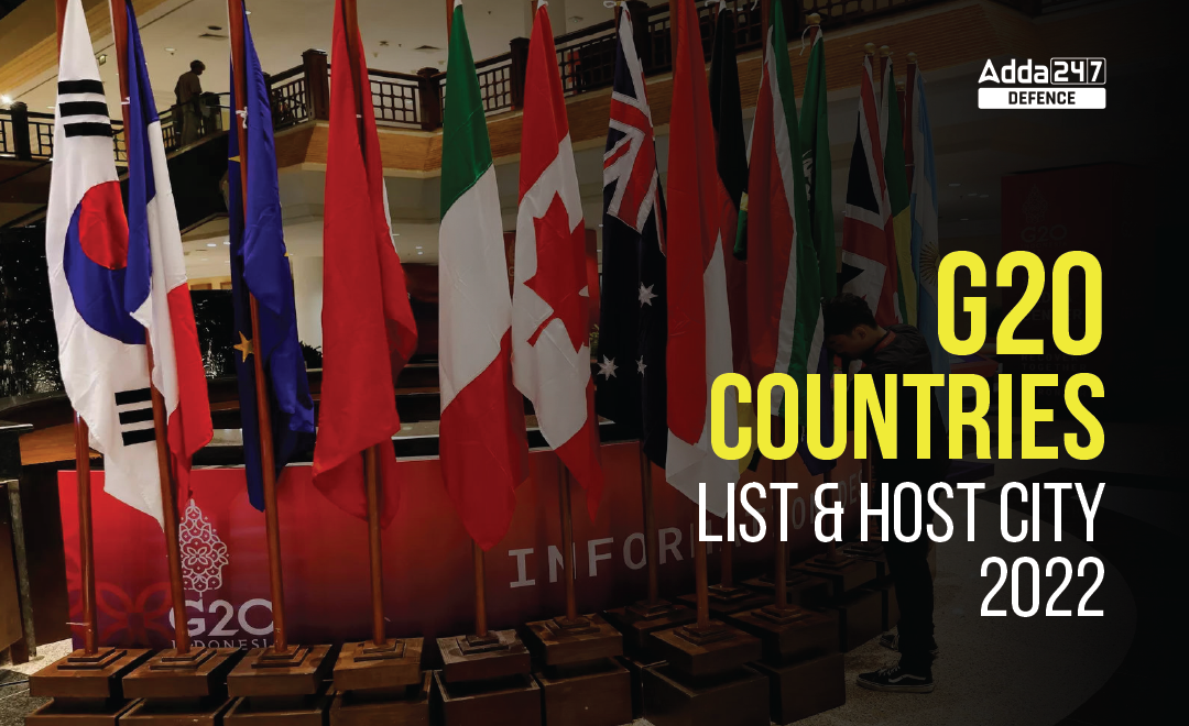 G20 Countries List and Host City 2022