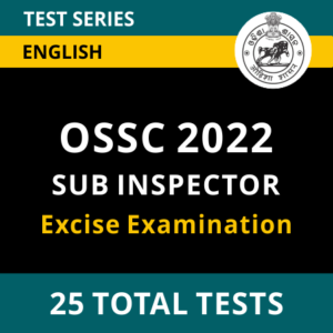 OSSC Sub Inspector of Excise Recruitment 2022
