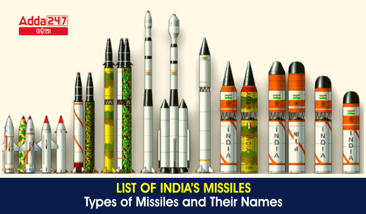 List of India's Missiles- Types of missiles and their names