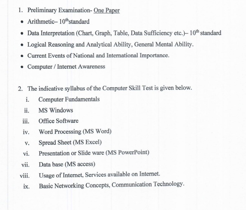 OSSC CGL Specialist Group B & C Syllabus 2023 Download PDF