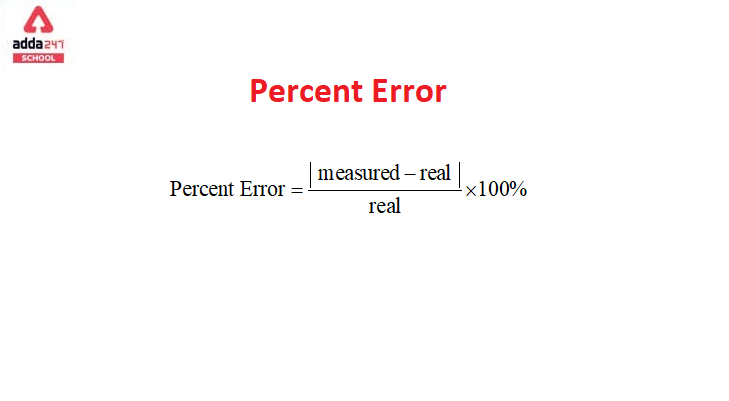 Percent Error Definition Formula And ions Examples