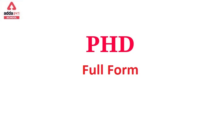 PhD Full Form