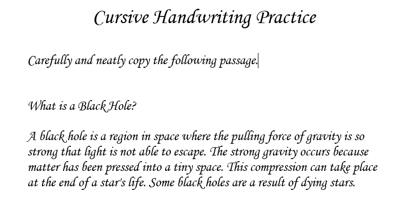 Cursive Writing A to Z, Alphabet, Capital and Small Letters