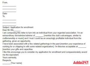 Application Writing Format and Examples