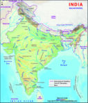 Indian Rivers Map, Name and Their Origin