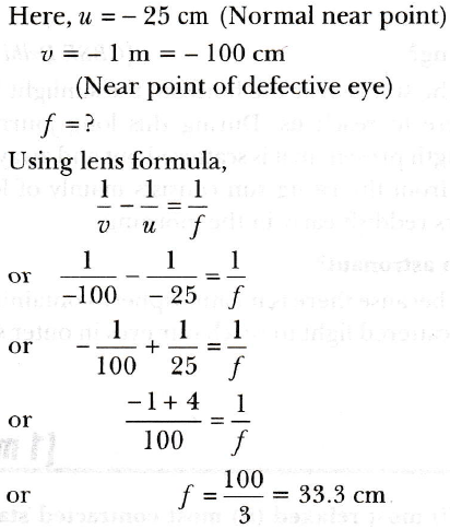 NCERT Solutions for Class 10 Science Chapter 11- The Human Eye and the ...