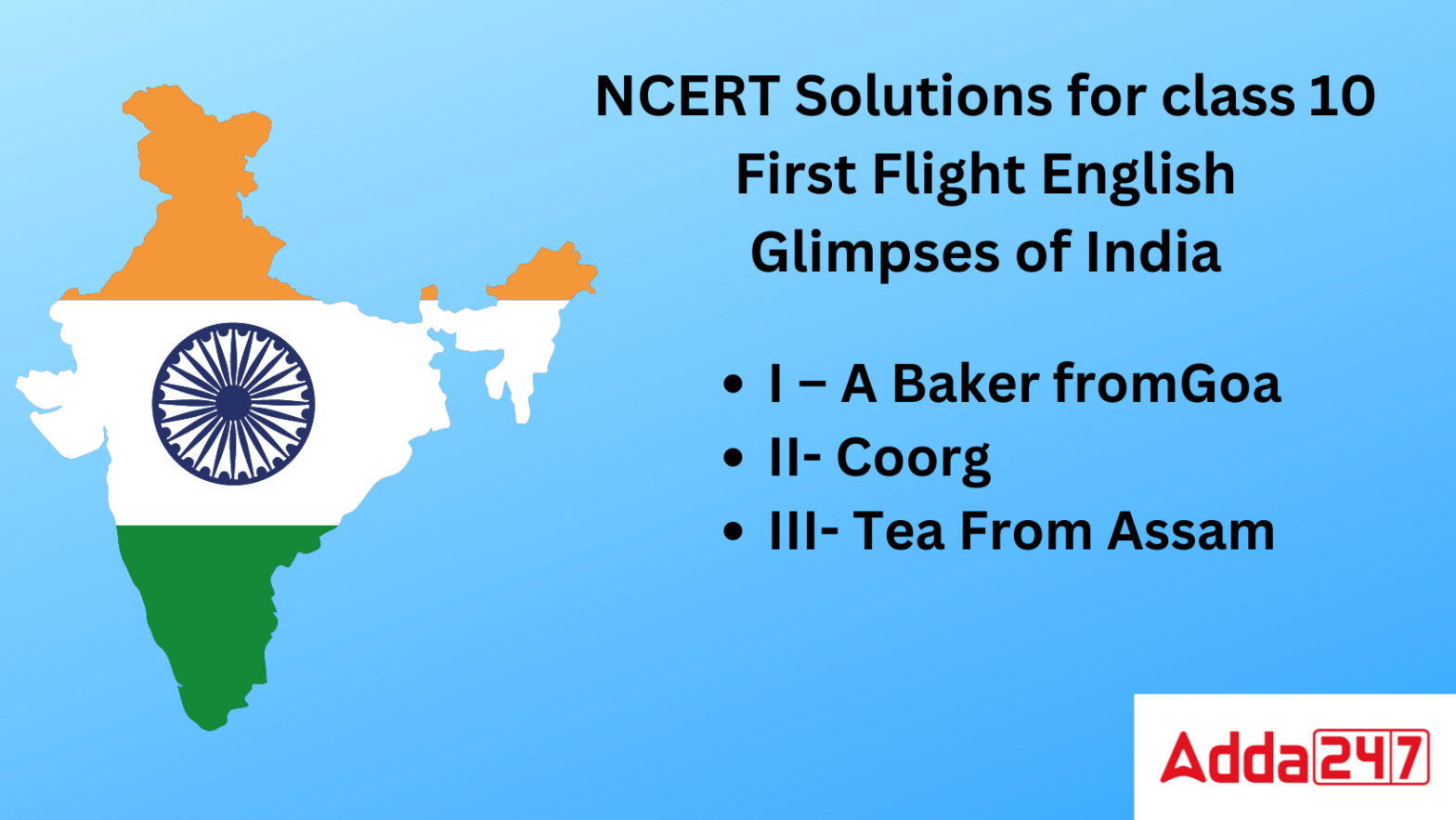 NCERT Solutions for Class 10 English Chapter 7 Glimpses of India