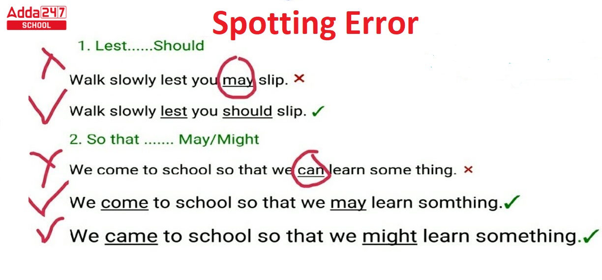 Error Spotting In English Language Section- Tips and Tricks