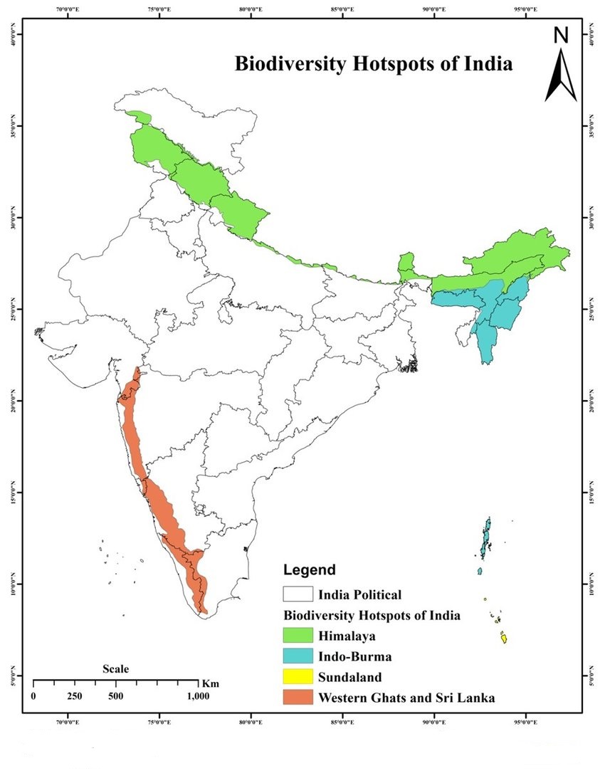 Biodiversity Hotspots in India- Check Full IUCN Red List
