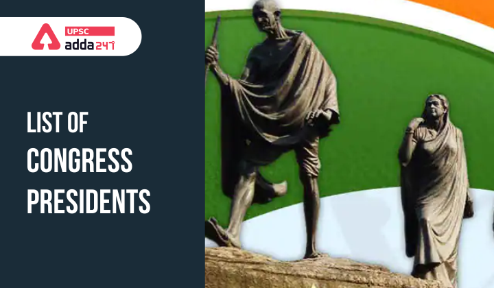 List of Congress Presidents (1885-1947)