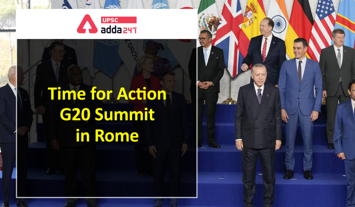 G-20 Summit in Rome- Time for action