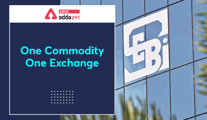 'One Commodity One Exchange' Policy