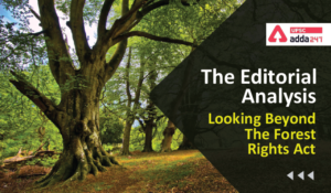 The Editorial Analysis: looking beyond the Forest Rights Act