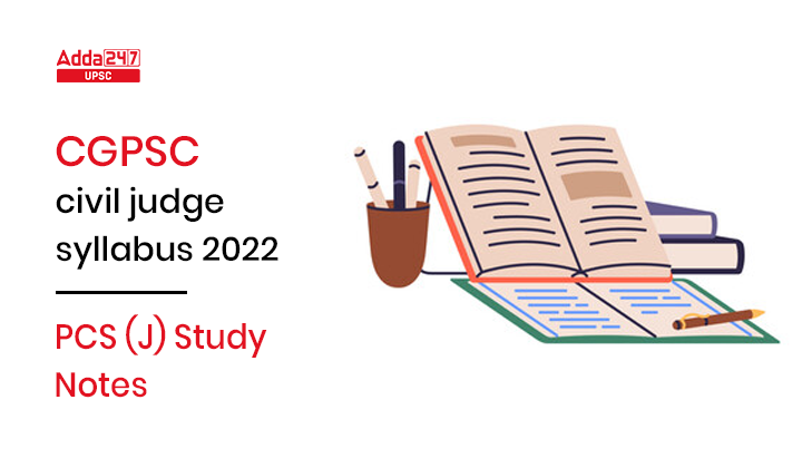 CGPSC civil judge syllabus 2022 PCS Judiciary